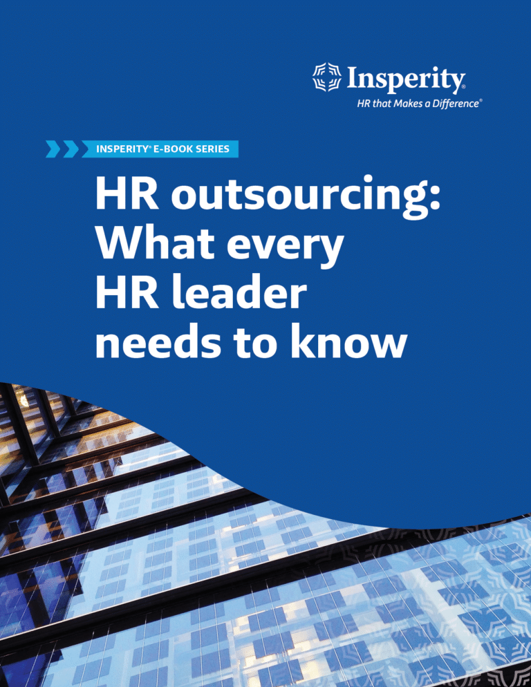 HR outsourcing: What every HR leader needs to know | Insperity